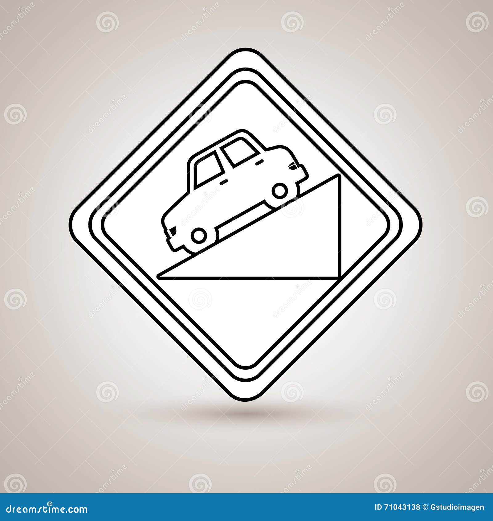 Road sign design stock illustration. Illustration of caution - 71043138