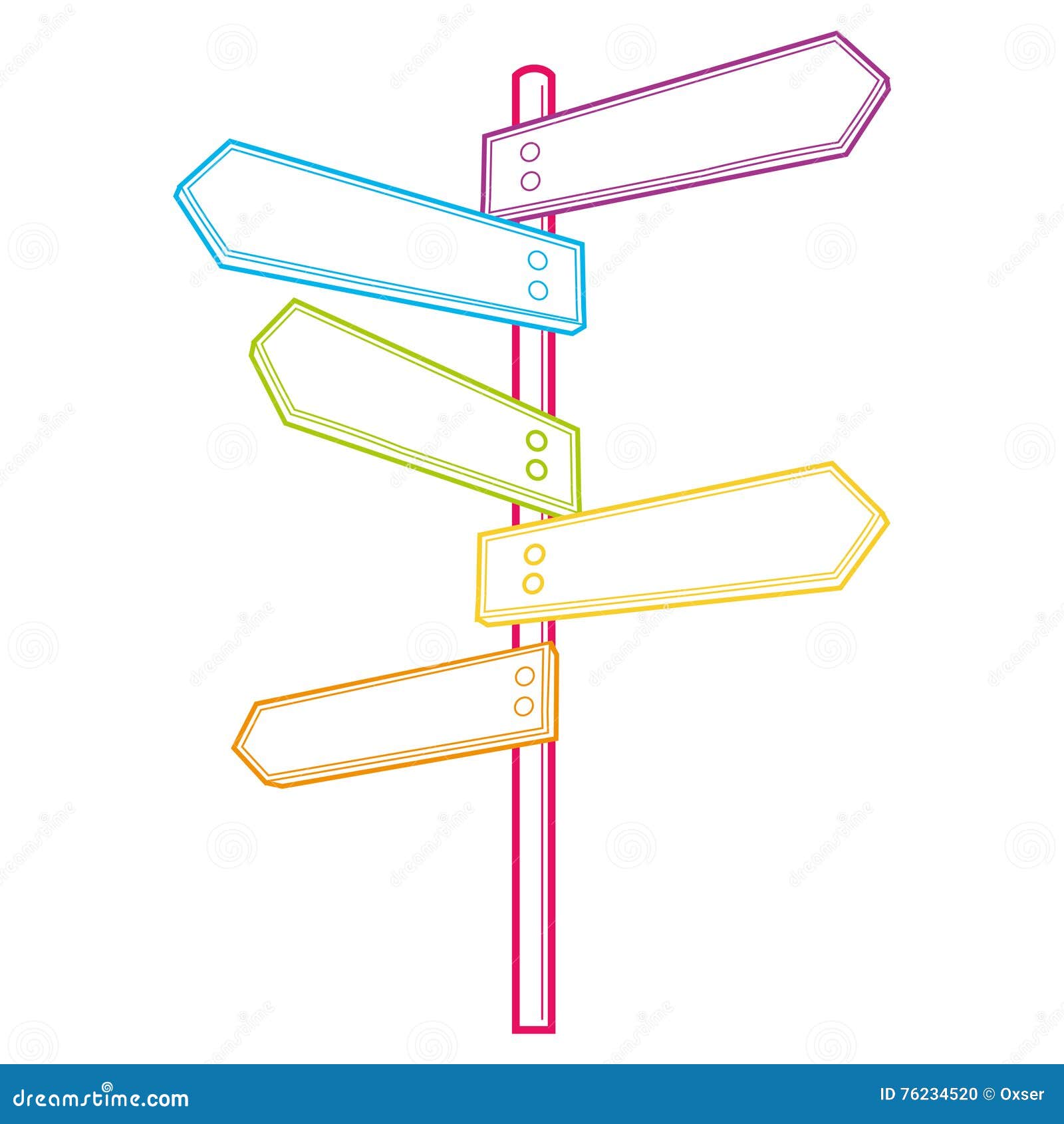 Road Sign Directions stock vector. Illustration of education - 76234520