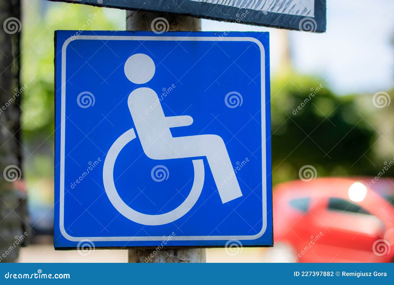 Road Sign Disabled People in Wheelchairs Stock Photo - Image of asphalt ...