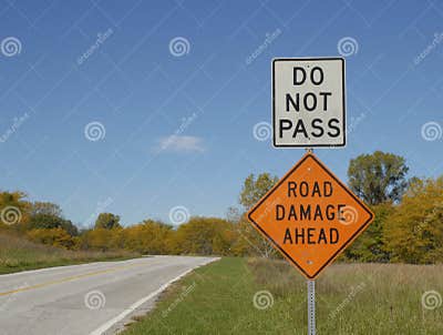 Road Sign Do Not Pass stock image. Image of passage, sign - 3443047