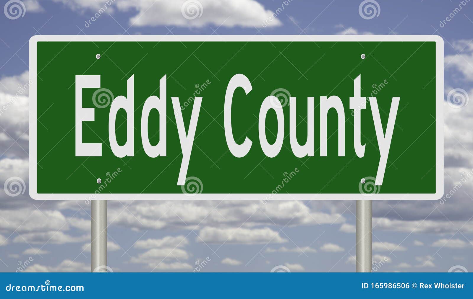 Road sign for Eddy County stock illustration. Illustration of mexico ...
