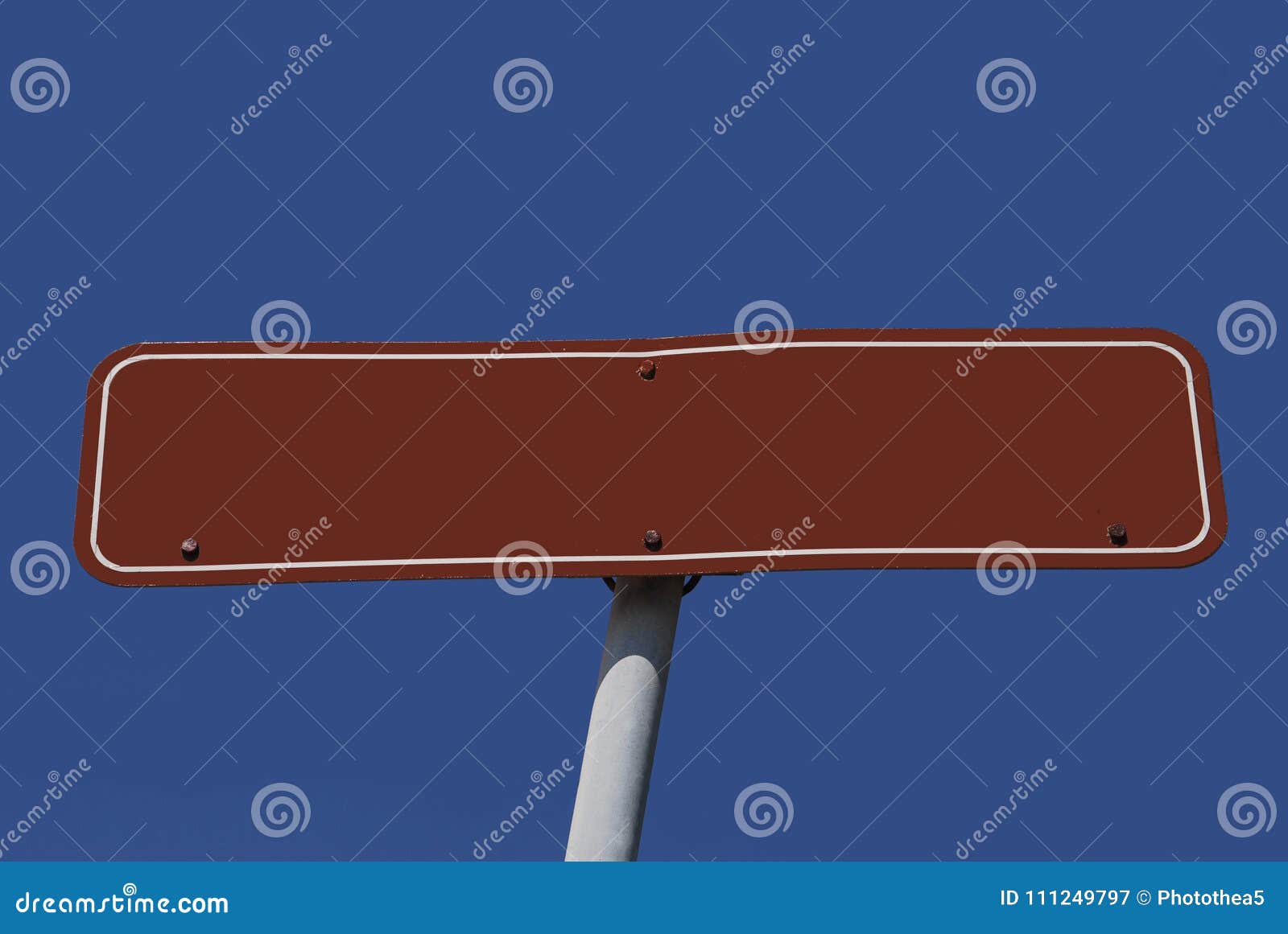 Road Sign with Empty Space and Sky in the Background. Stock Image ...