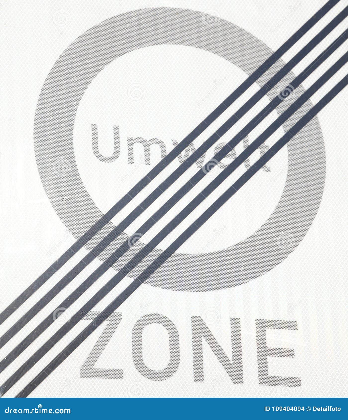 End of an Environmental Zone Stock Photo - Image of sign, finishes ...