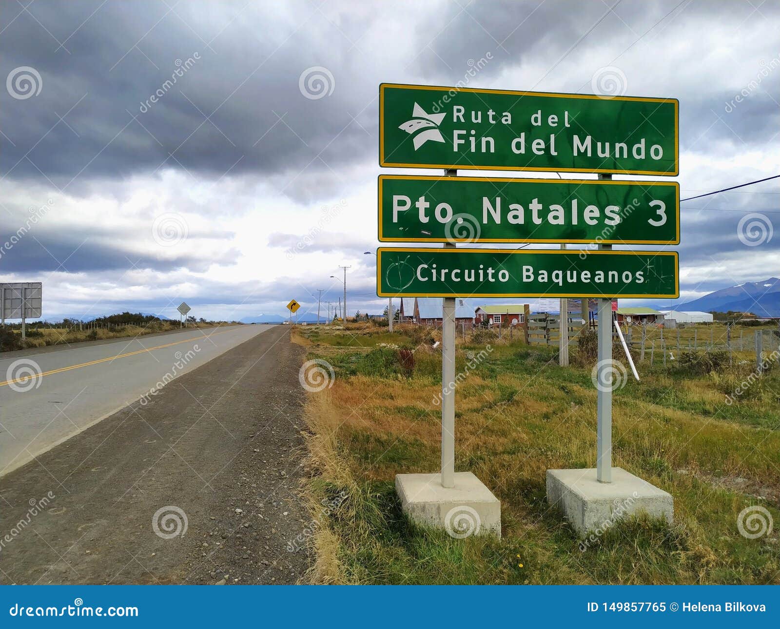 End Of The World Route Ruta Del Fin Del Mundo Patagonia Chile Stock