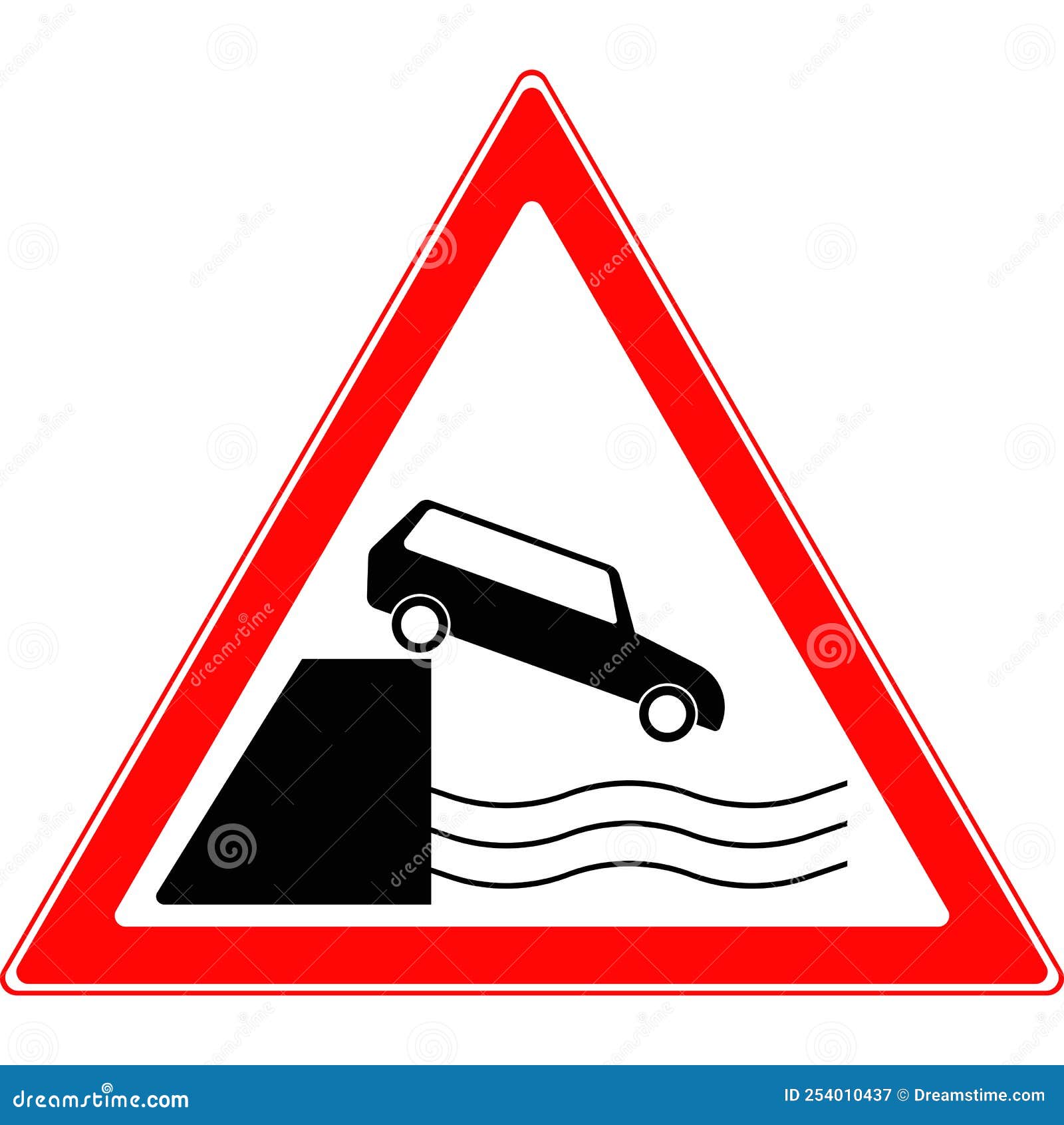 Road Sign, Exit To the Embankment. Vector Image. Stock Vector ...