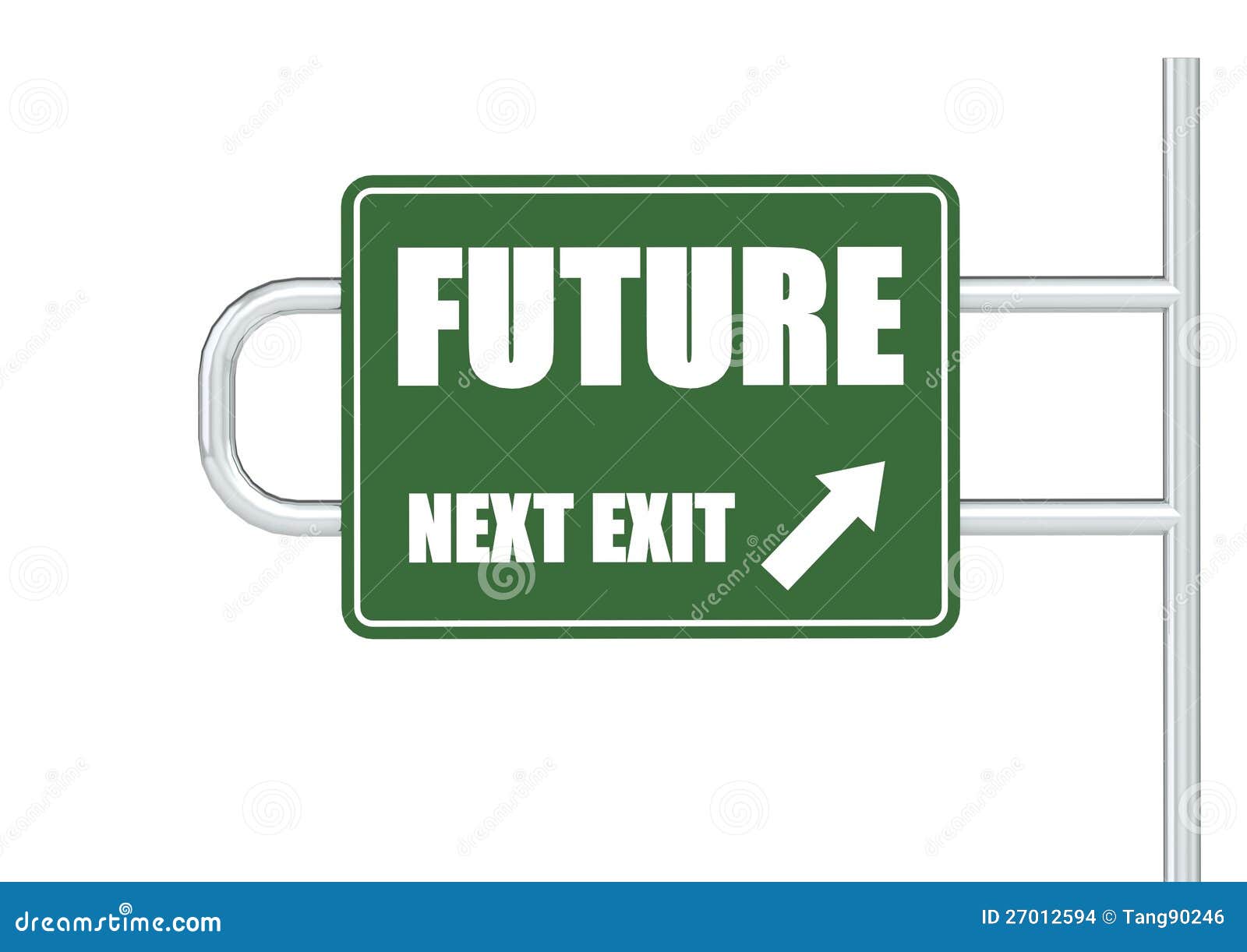 Road Sign with FUTURE stock illustration. Illustration of white - 27012594