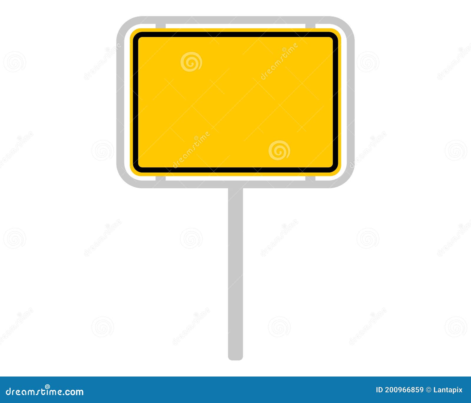 Road Sign of Germany on White Stock Vector - Illustration of limit ...