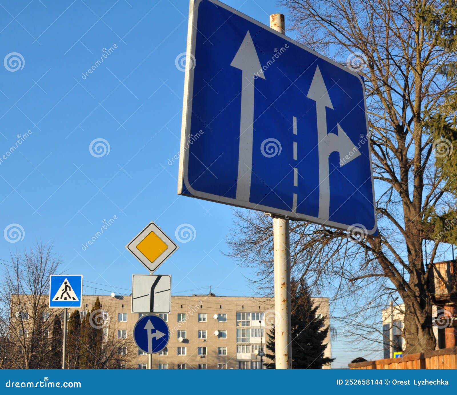 Road Sign. Graphic Drawing for Information To Road Users Stock Photo ...