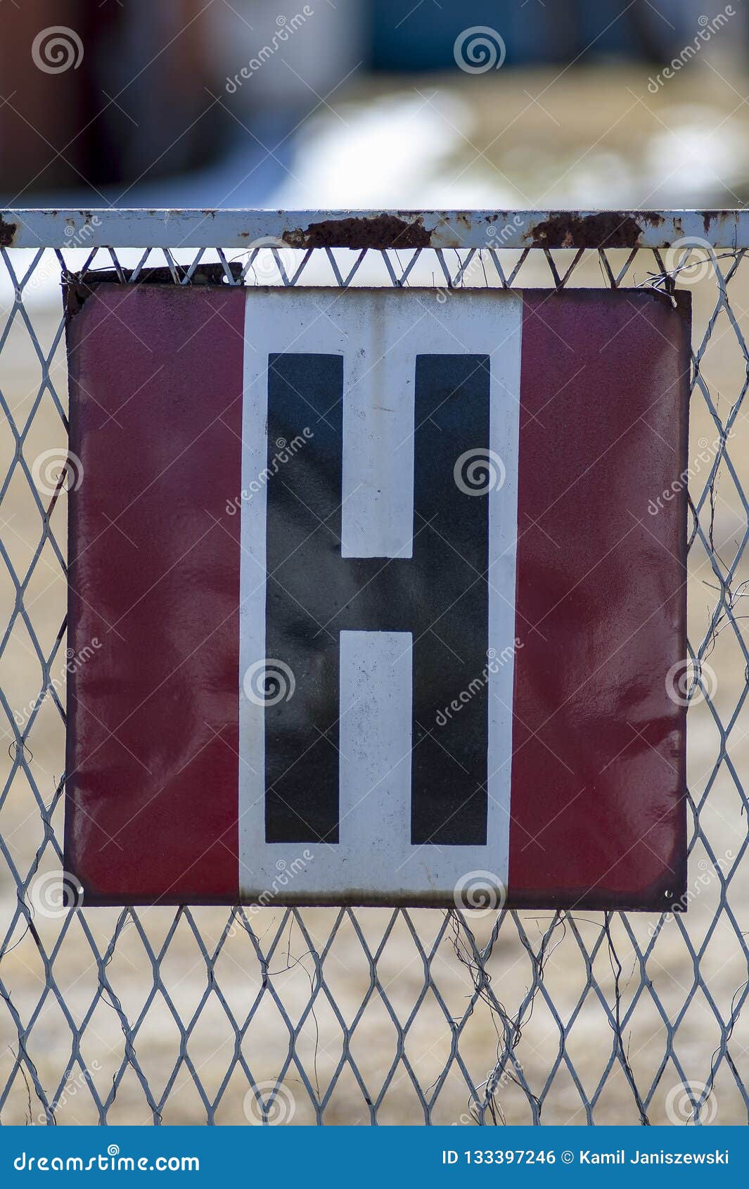 Road Sign on the Grid - Water Hydrant Stock Photo - Image of brigade ...