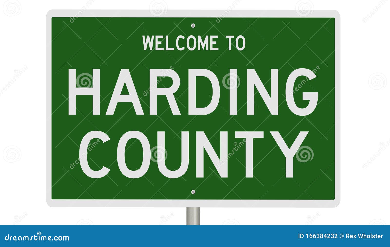 Road Sign for Harding County Stock Illustration - Illustration of sign ...
