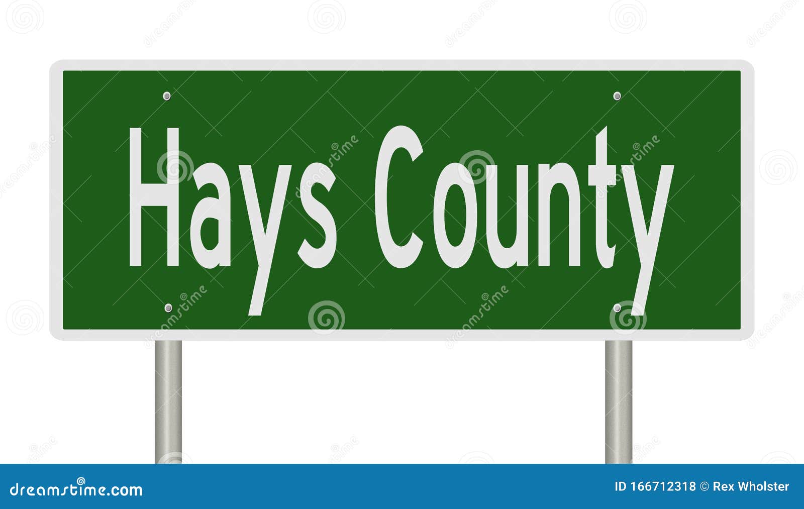 Road sign for Hays County stock illustration. Illustration of travel ...