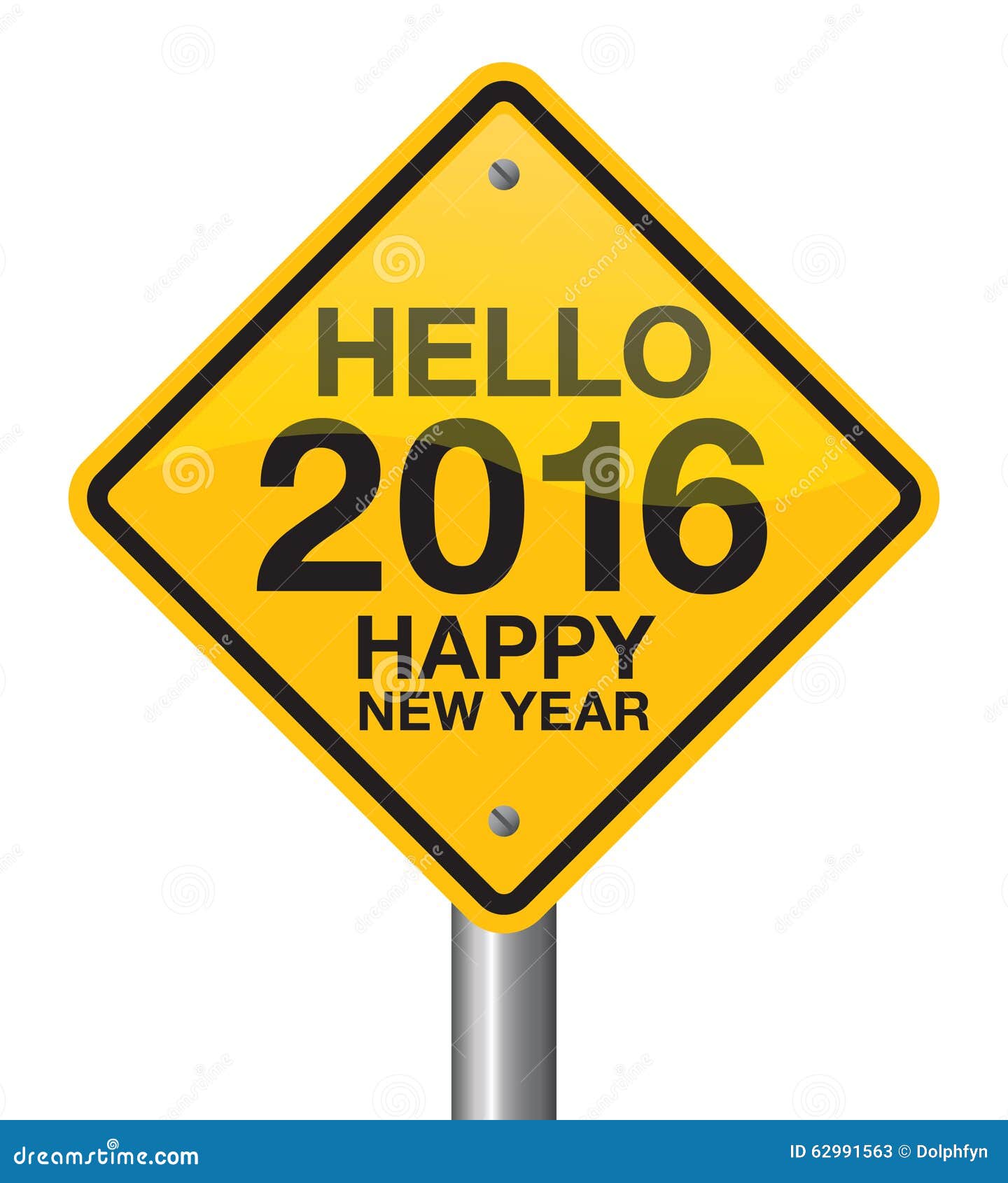 2016 Road Sign stock vector. Illustration of year, direction - 62991563