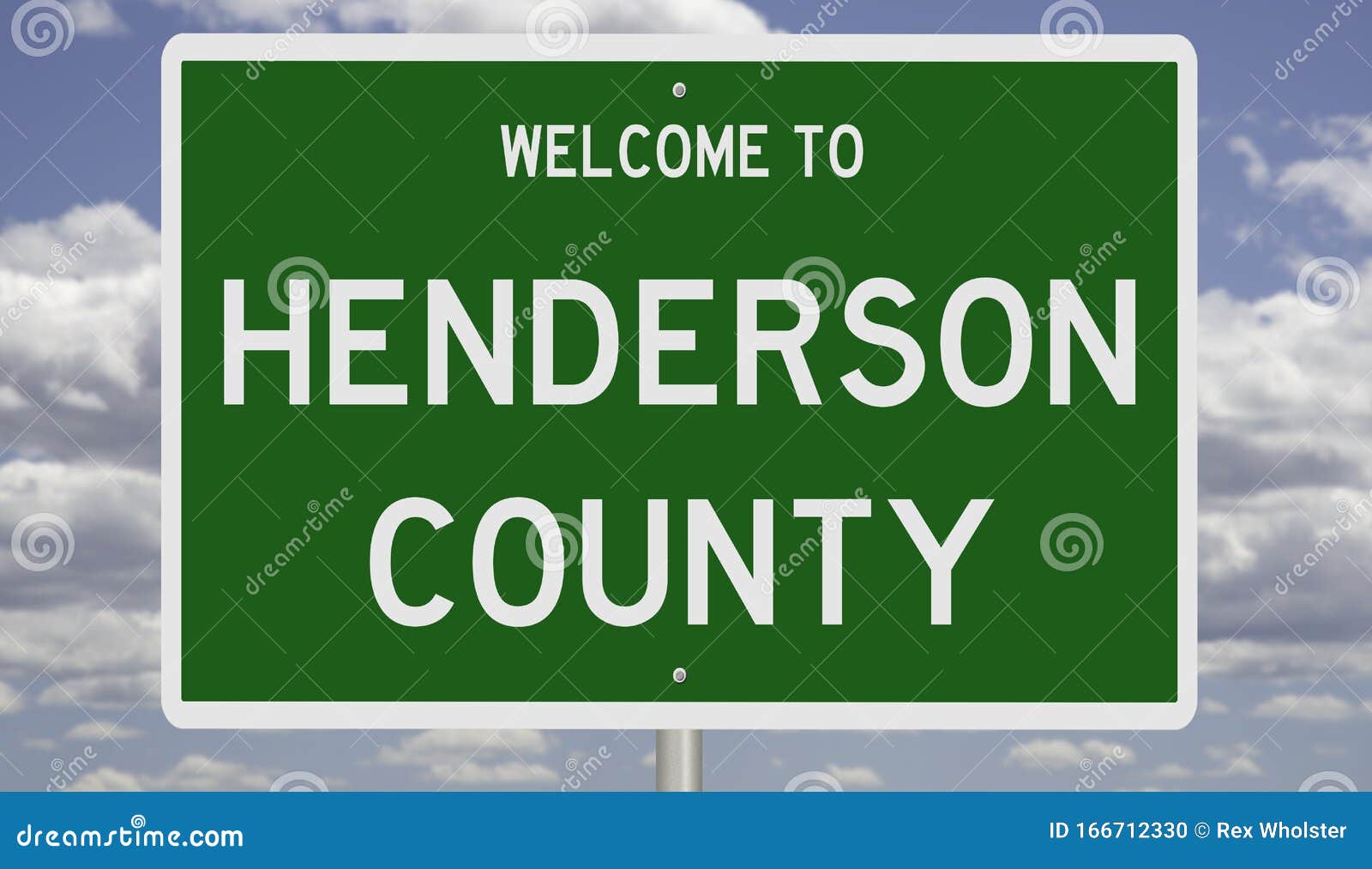 Map Of Henderson County In Tennessee State On White Background. Single ...
