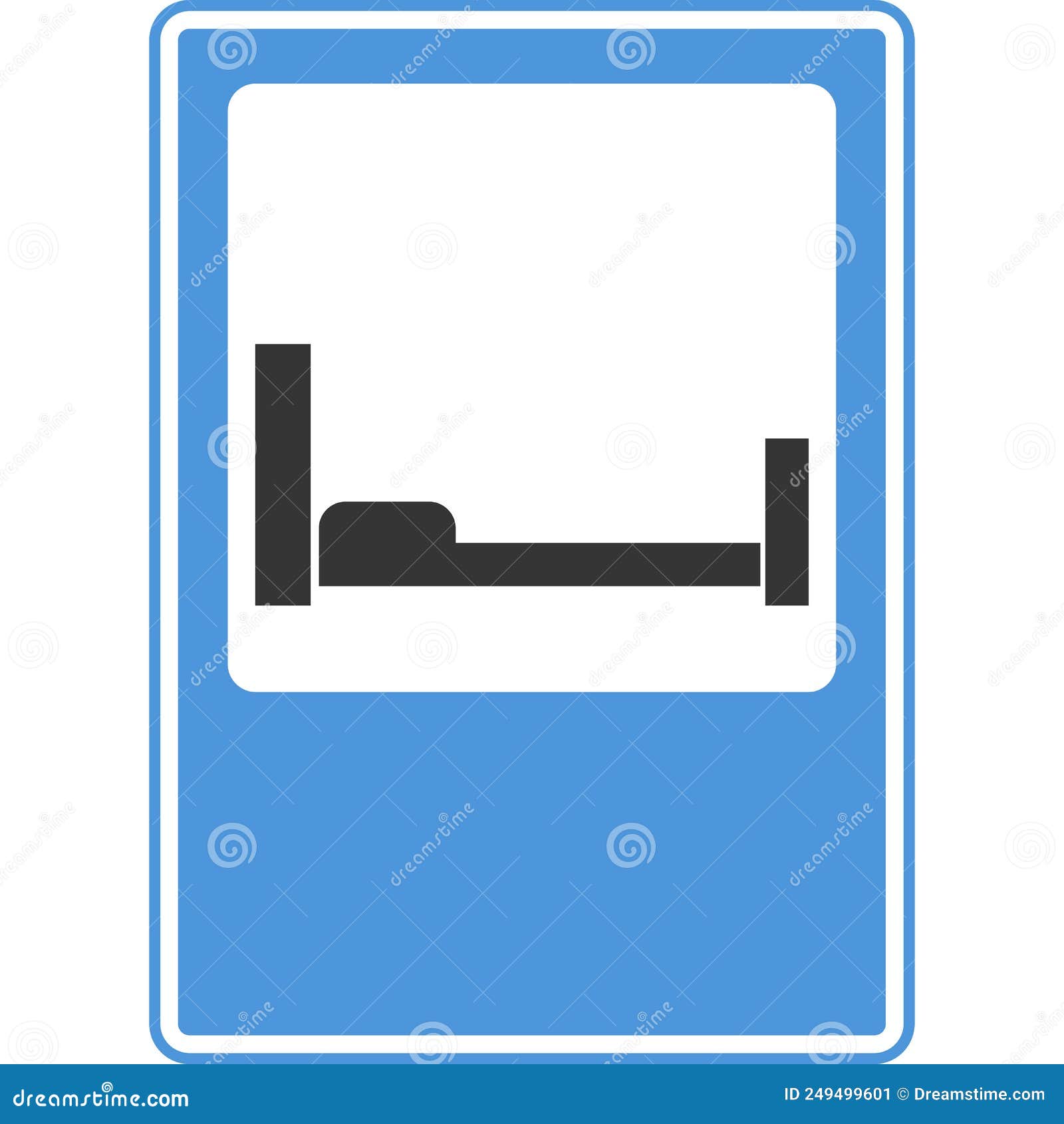 Road Sign Hospital. Warning for Vehicle Drivers Stock Vector ...