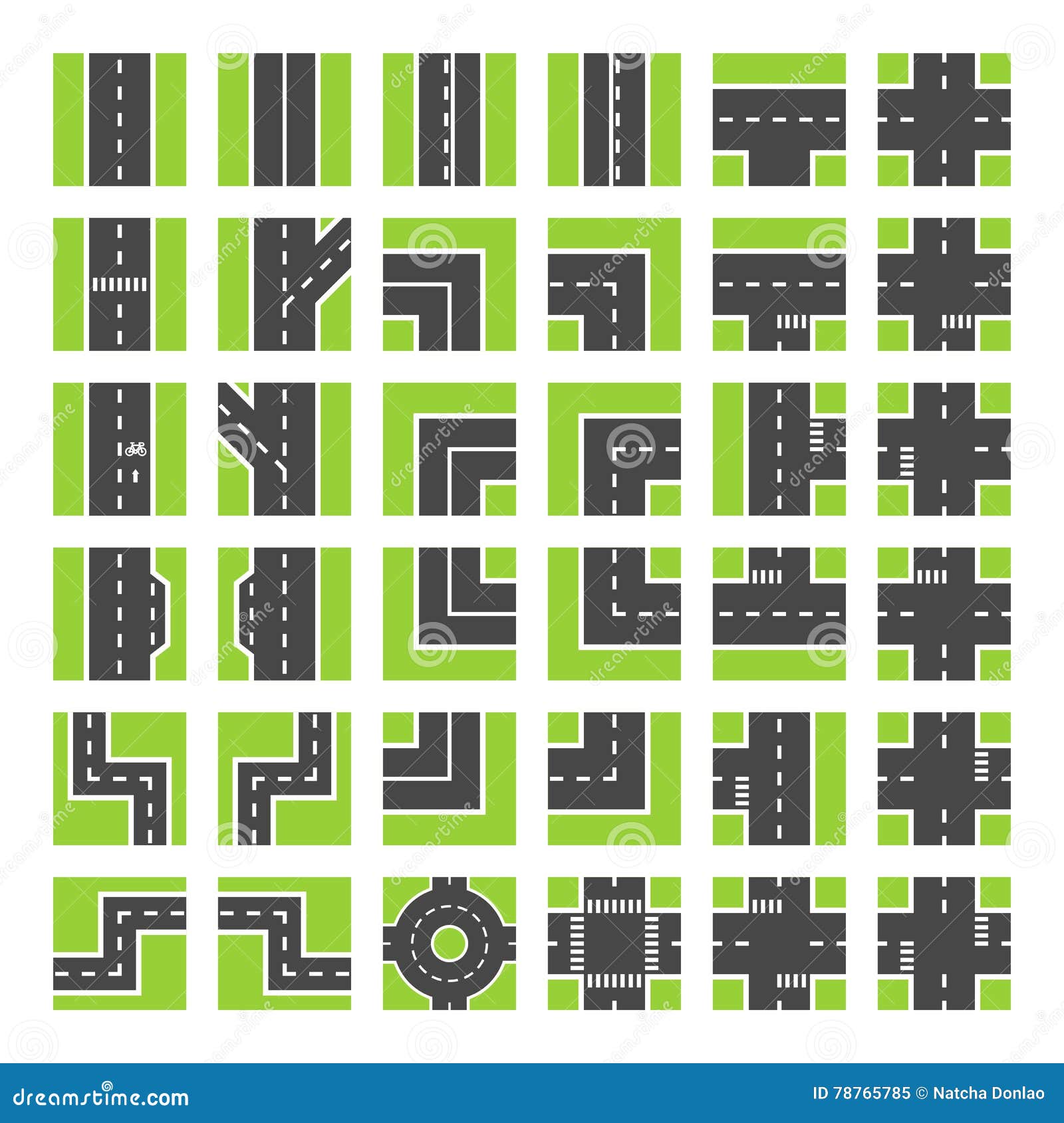 Road Sign Infographic Set Flat Design Illustration Stock Illustration ...