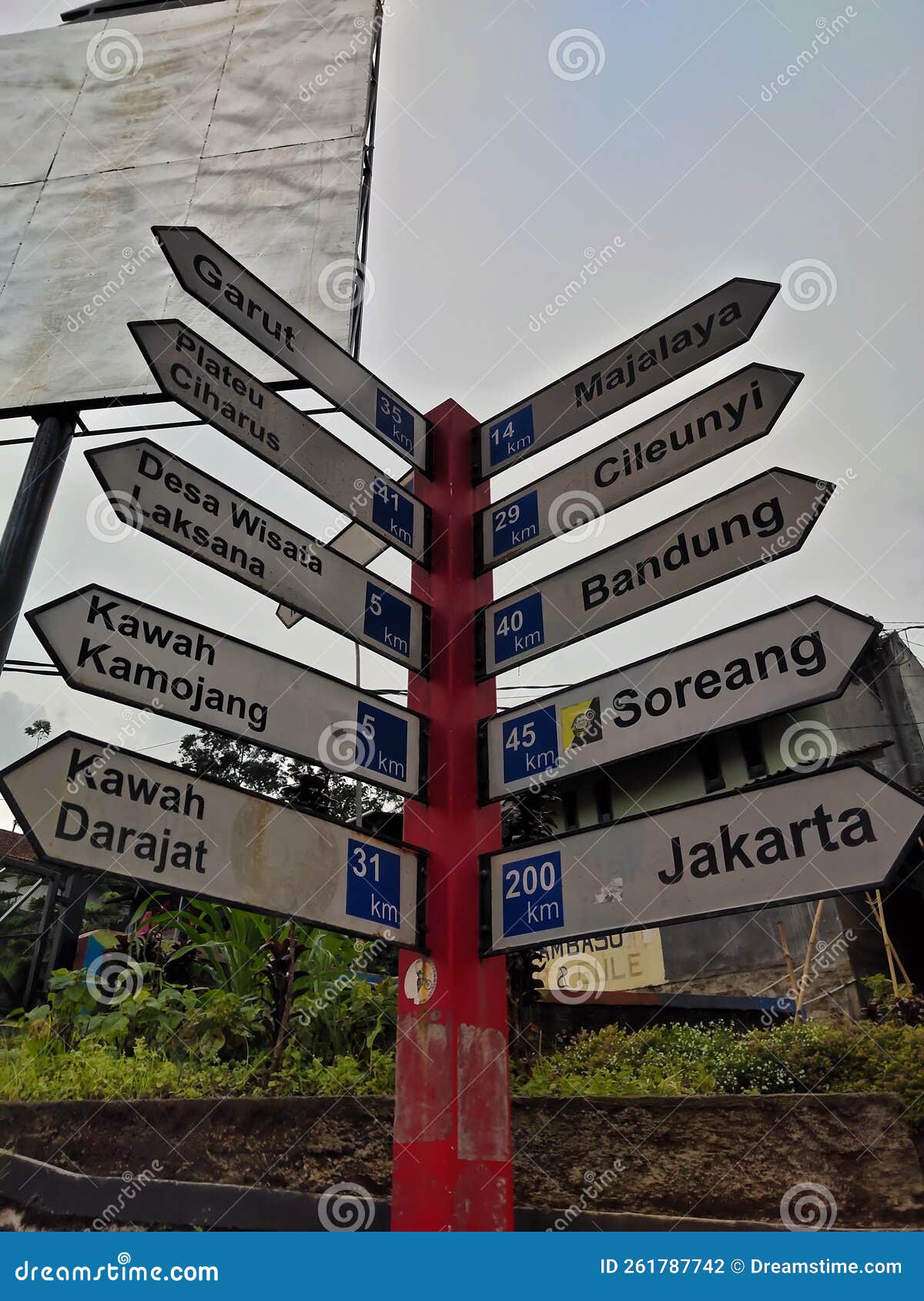 A Road Sign that Leads in Many Directions Stock Photo - Image of ...