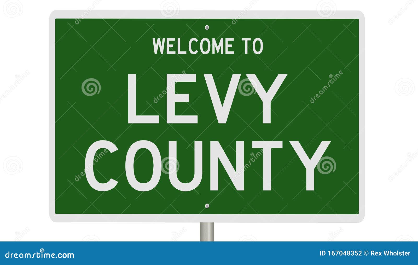 Road sign for Levy County stock illustration. Illustration of place ...