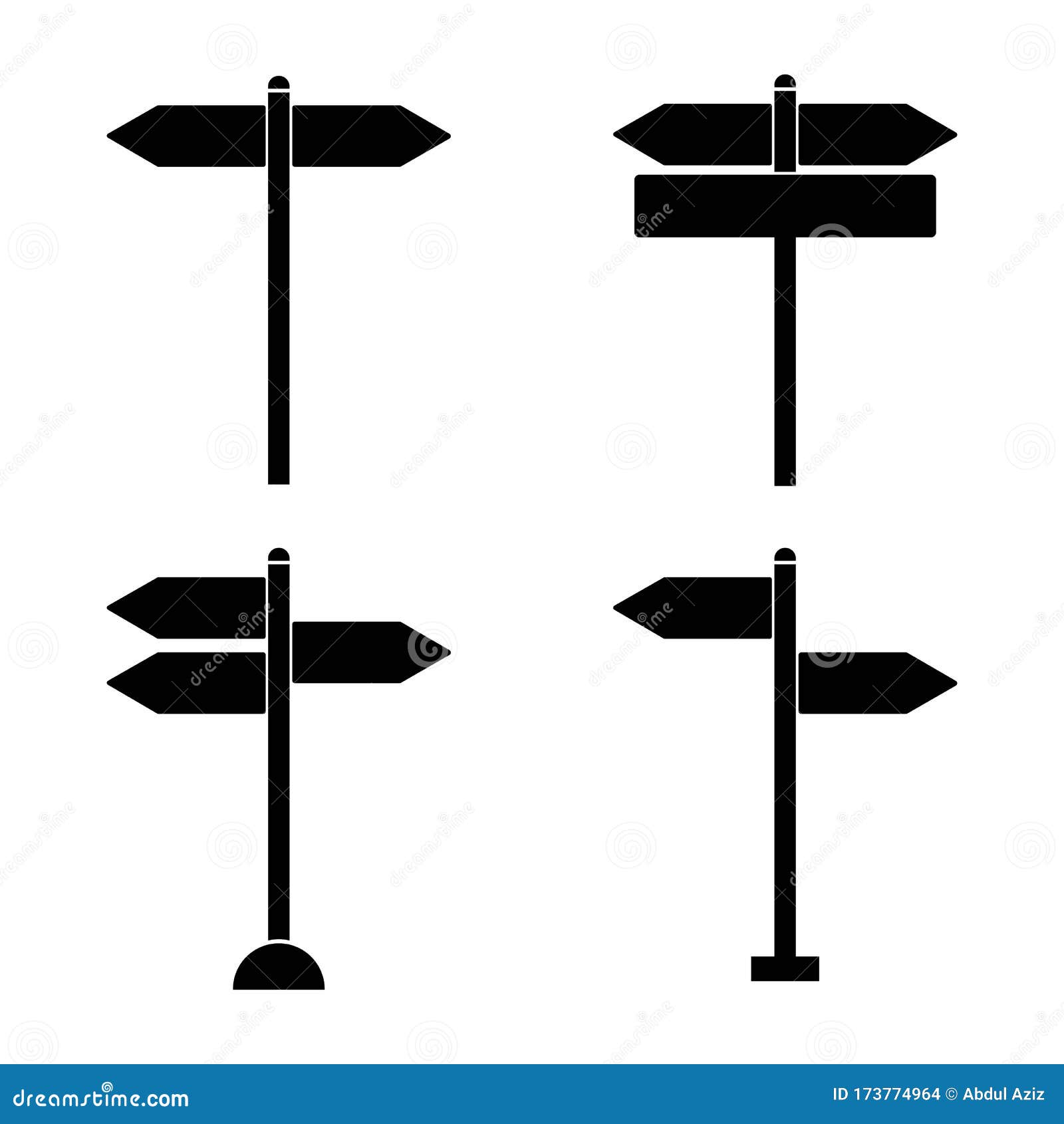 Road sign logo vector stock vector. Illustration of vector - 173774964