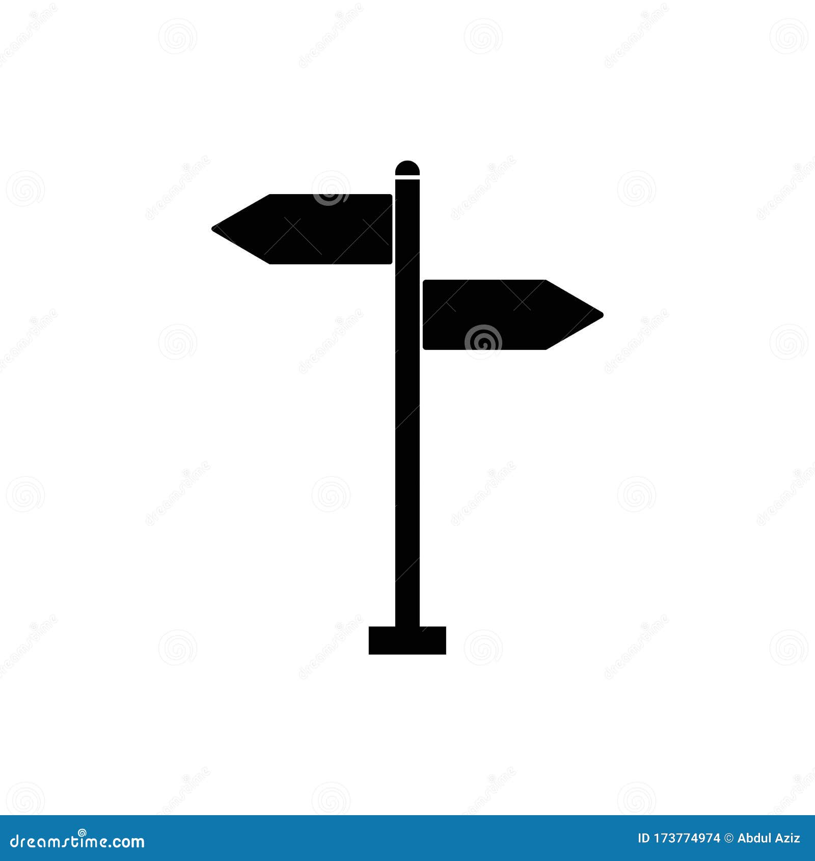 Road sign logo vector stock vector. Illustration of isolated - 173774974