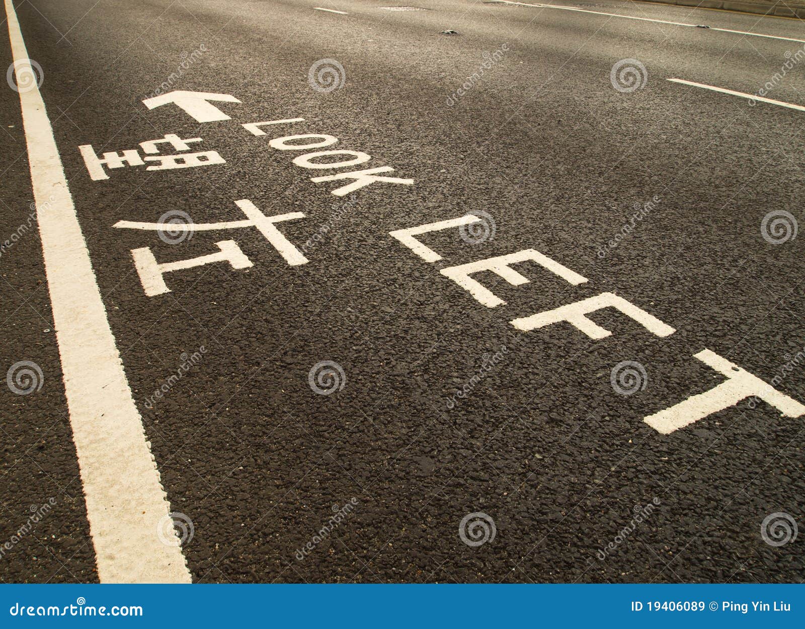 Road Sign Look Left stock image. Image of urban, site - 19406089
