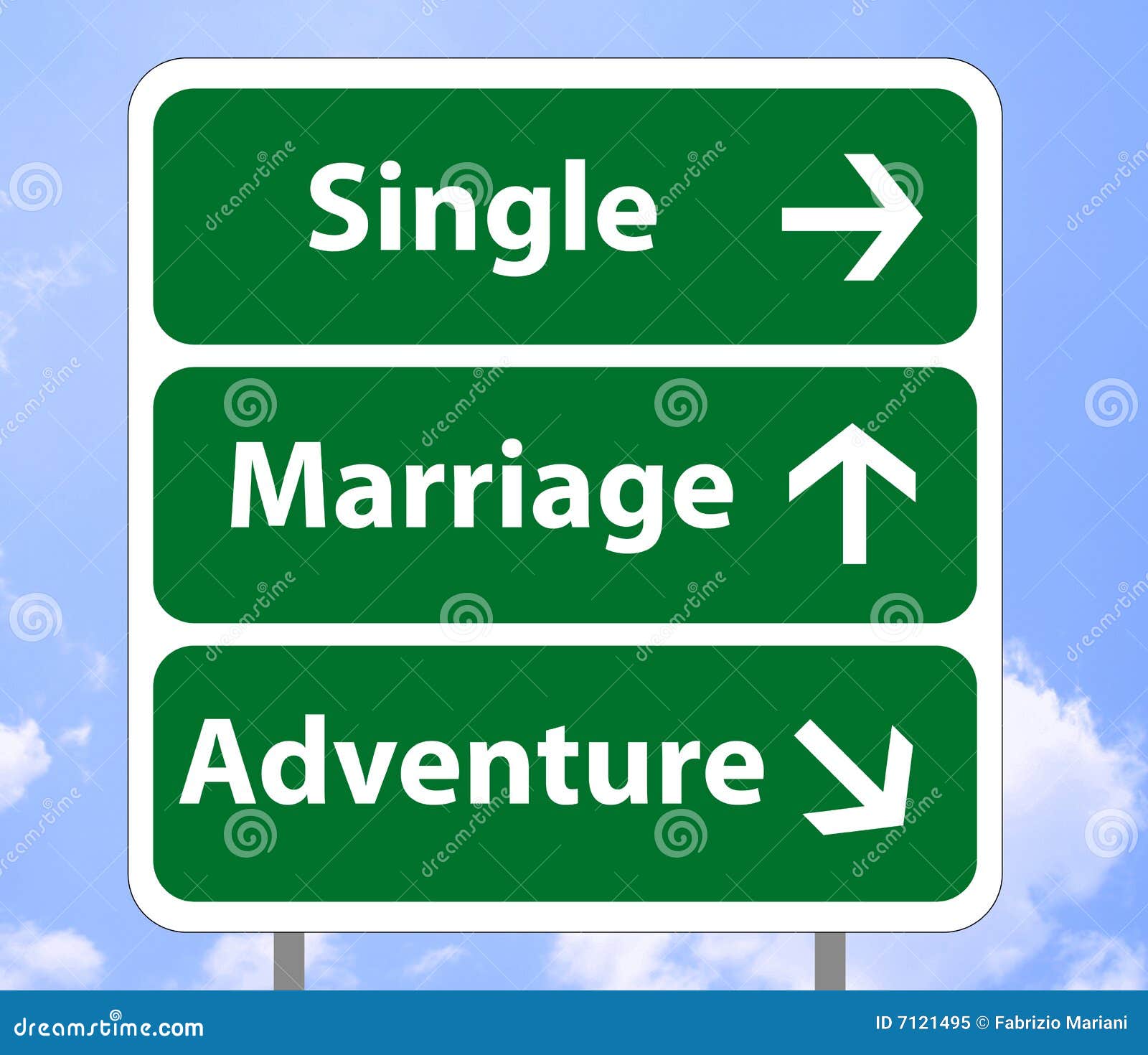 Road sign of love stock vector. Illustration of doubt - 7121495