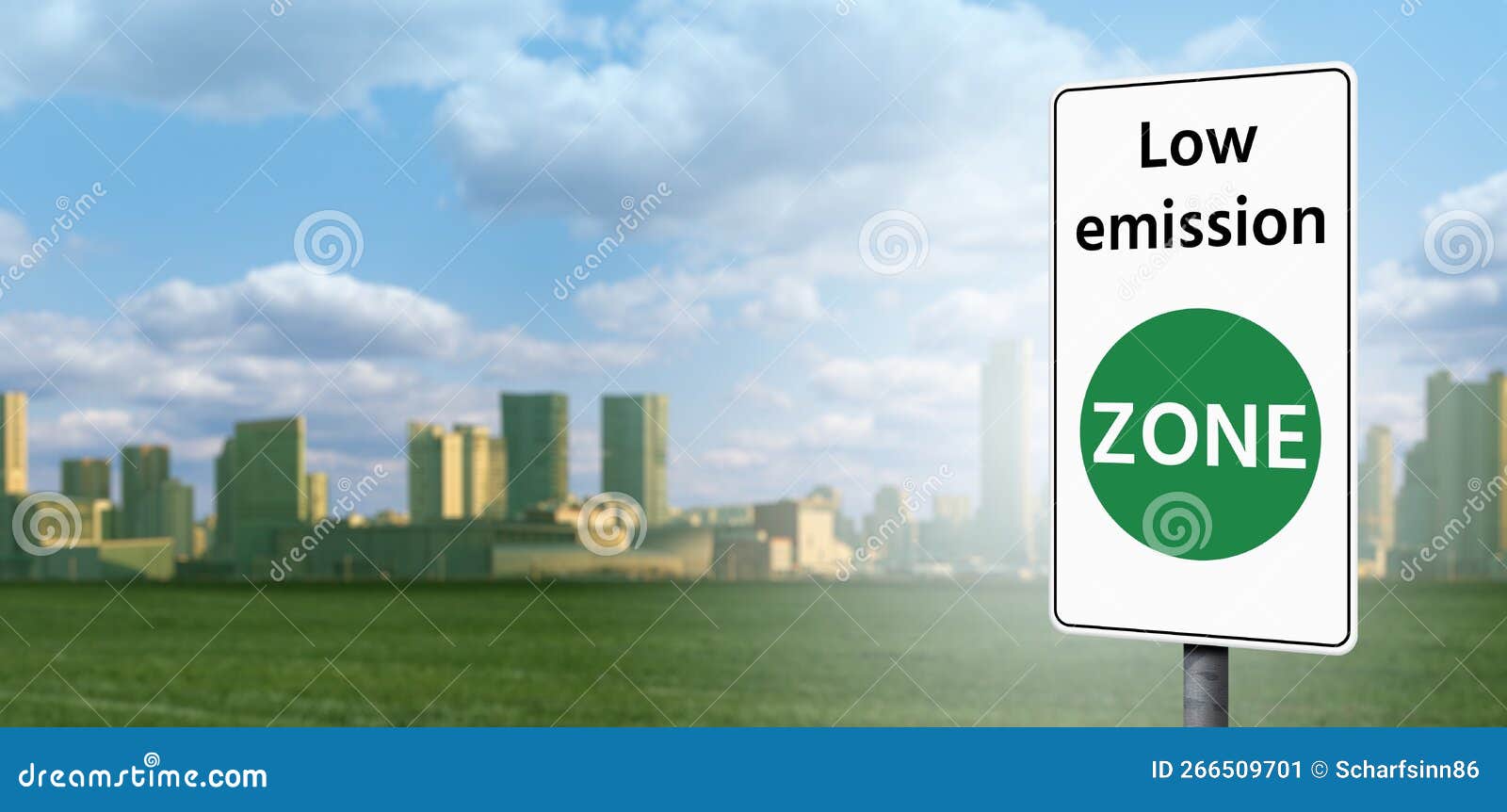 Road Sign Low Emission ZONE Stock Illustration - Illustration of ...