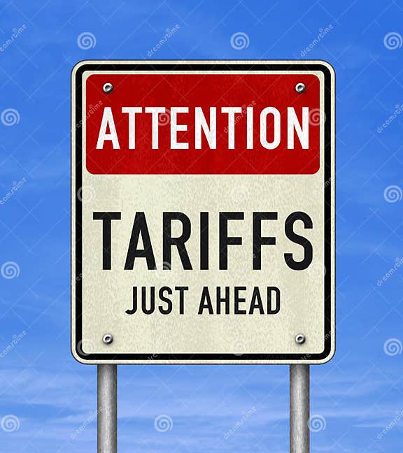 Road Sign Message - Tariffs Just Ahead Stock Image - Image of china ... Road Sign Message - Tariffs Just Ahead Stock Image - Image of china ...