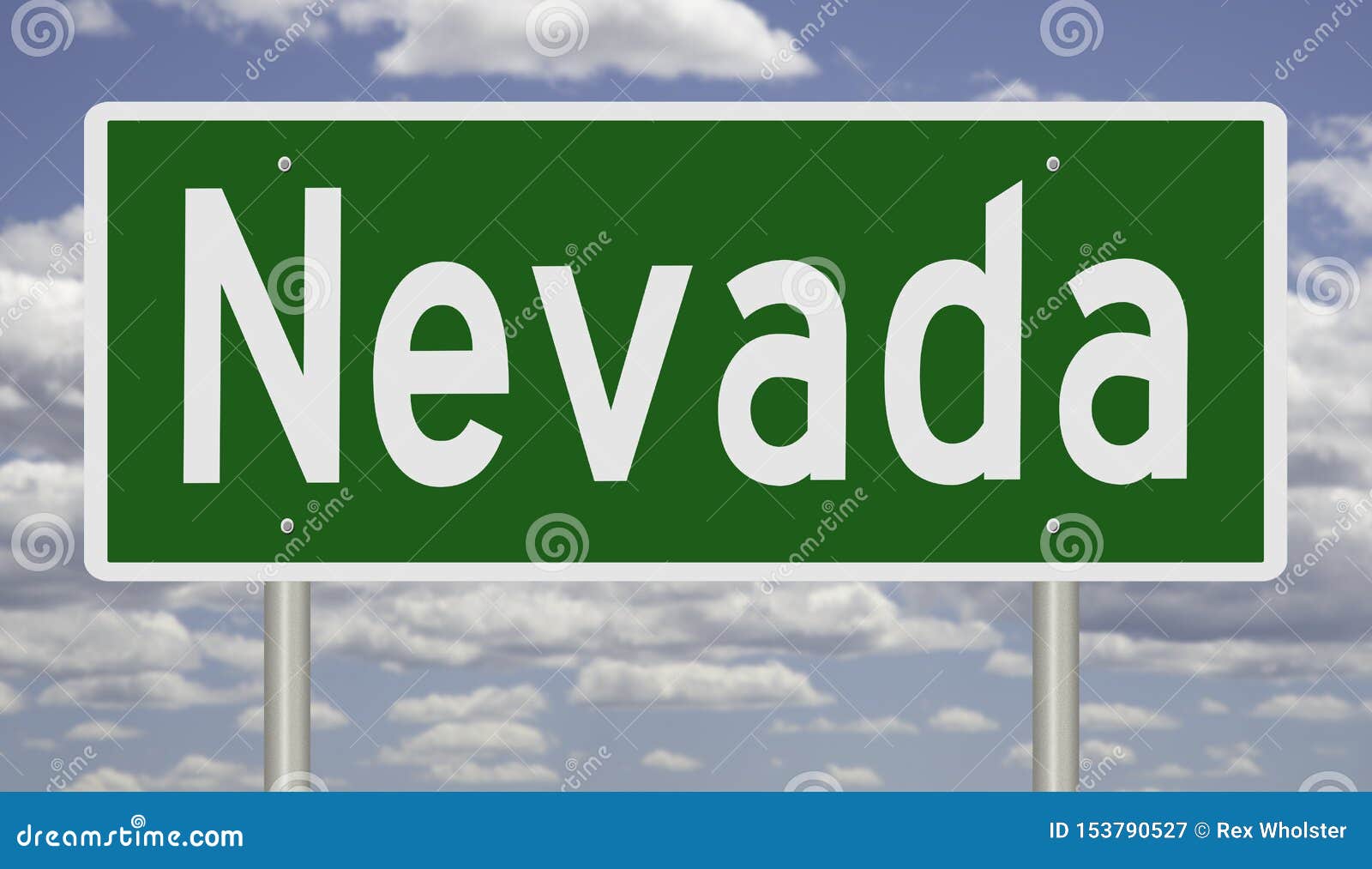 Road sign for Nevada stock illustration. Illustration of road - 153790527