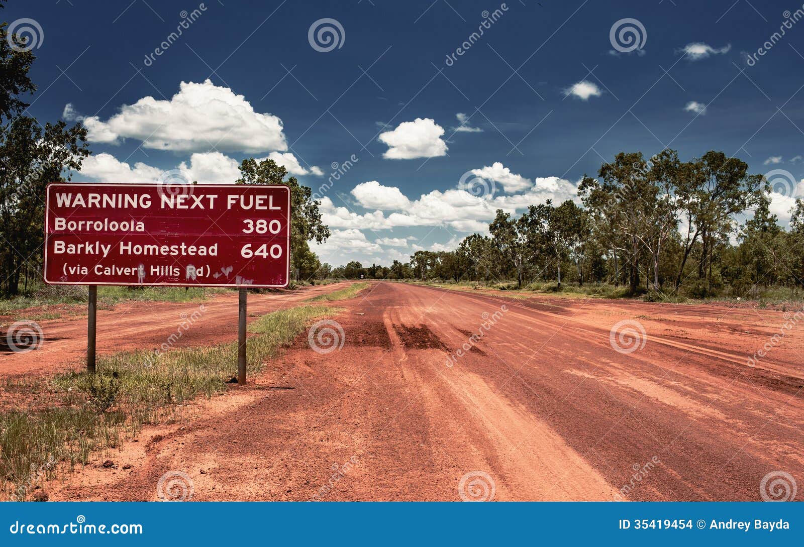 Road Sign in Northern Territory Stock Photo - Image of arid, beautiful ...