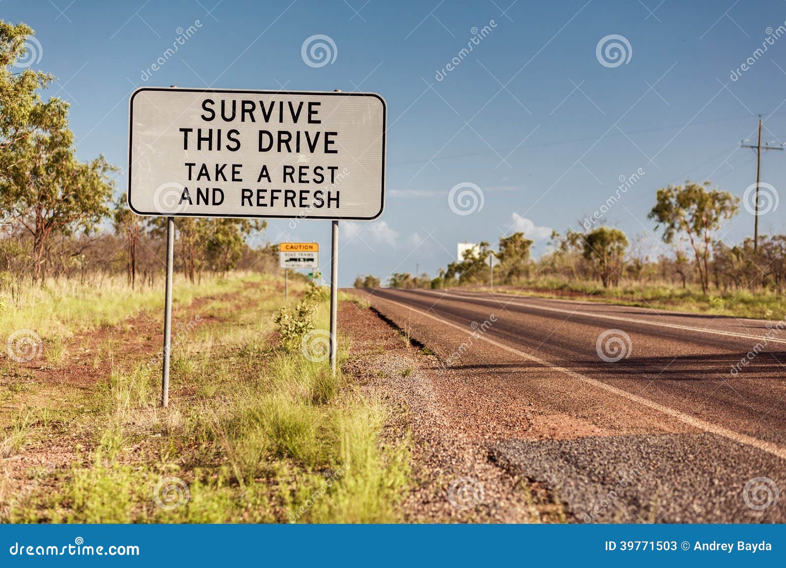 Road Sign in Northern Territory Stock Image - Image of australian ...