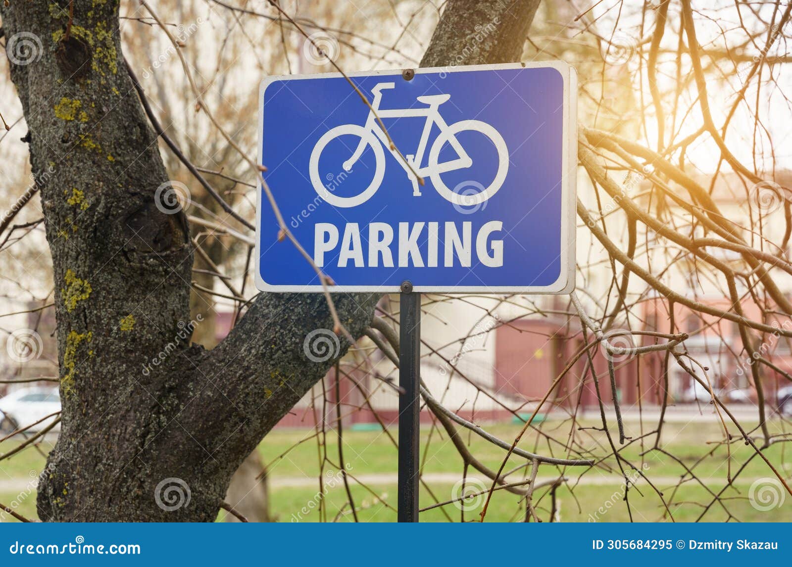 Road Sign Parking for Bicycles. Stock Image - Image of ride, bicycles ...