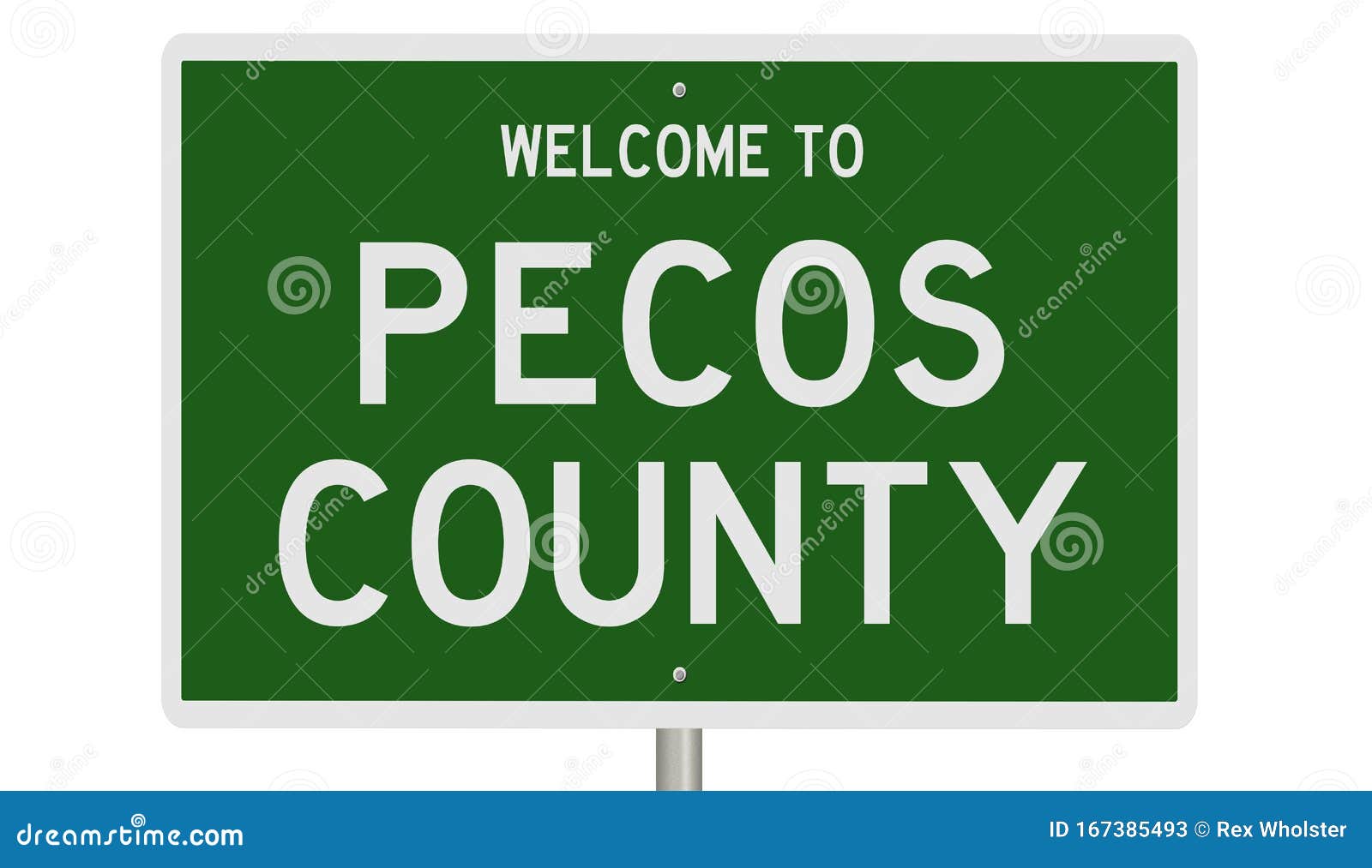 Road sign for Pecos County stock illustration. Illustration of ...