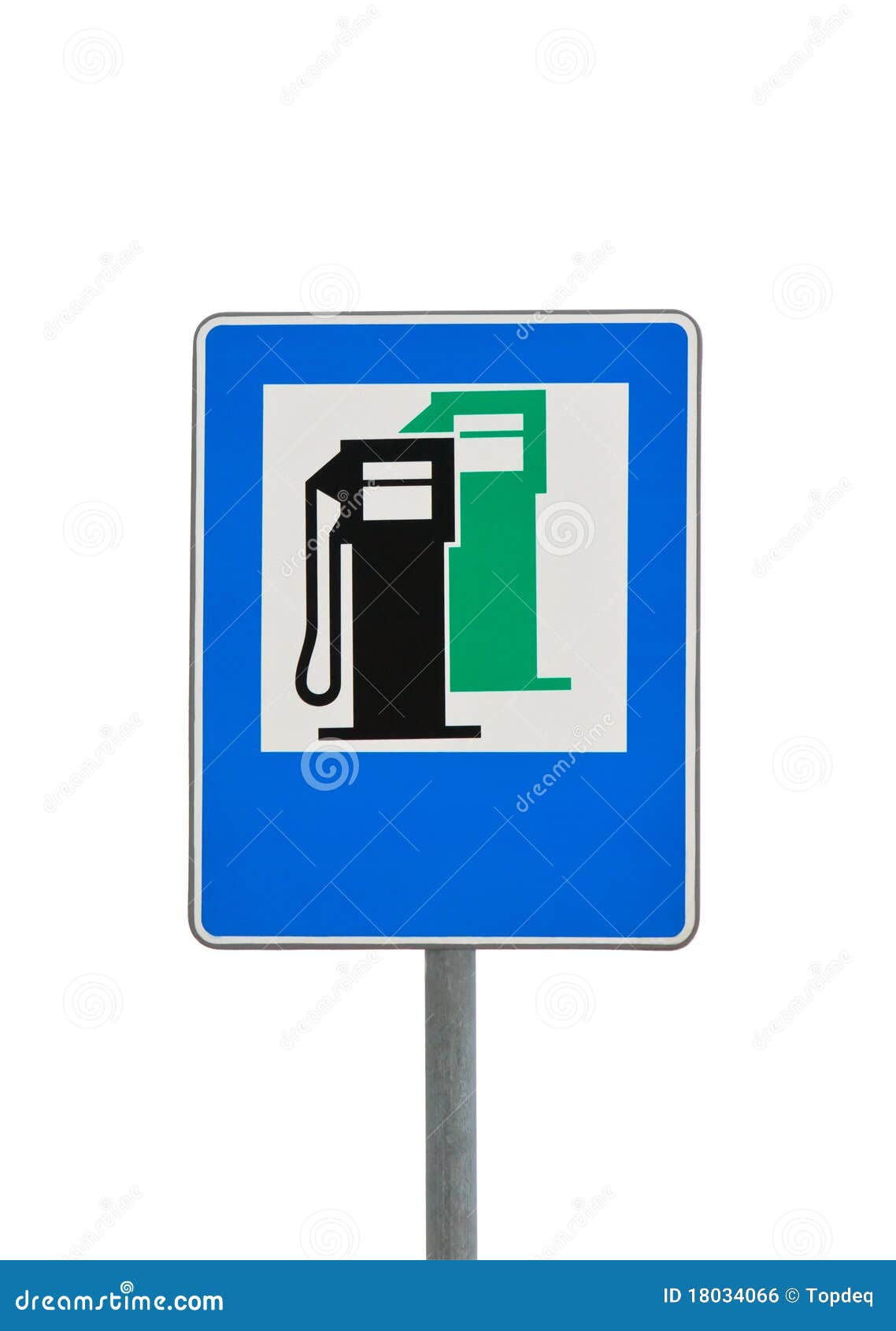 Gas Station Road Signs