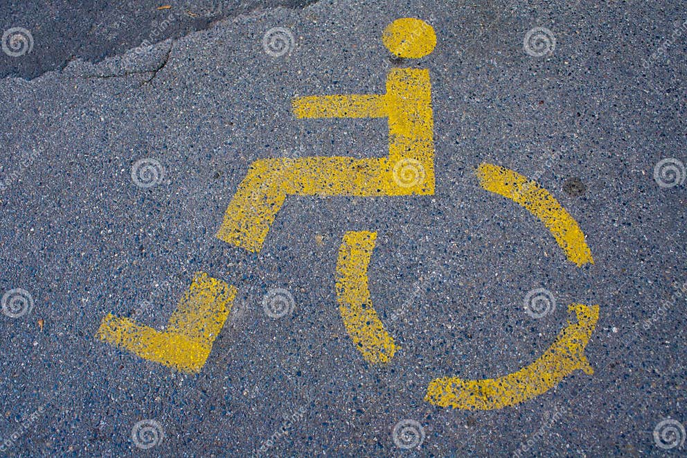 Road sign stock image. Image of handicap, blue, physically - 34966725