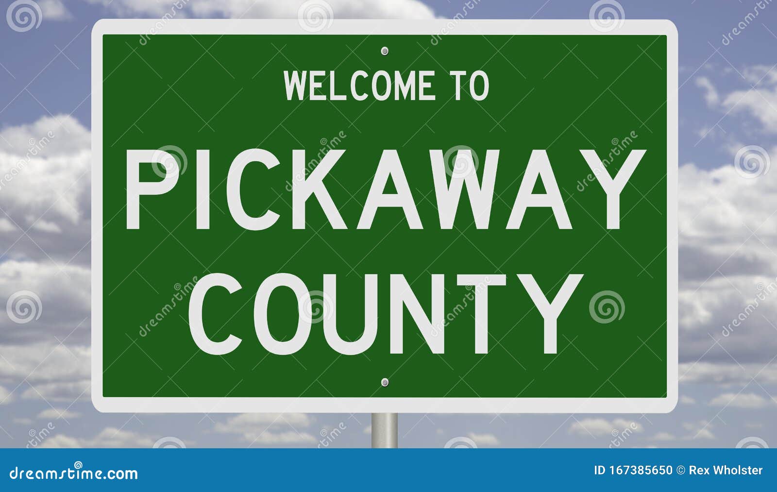 Road Sign for Pickaway County Stock Illustration - Illustration of ohio ...
