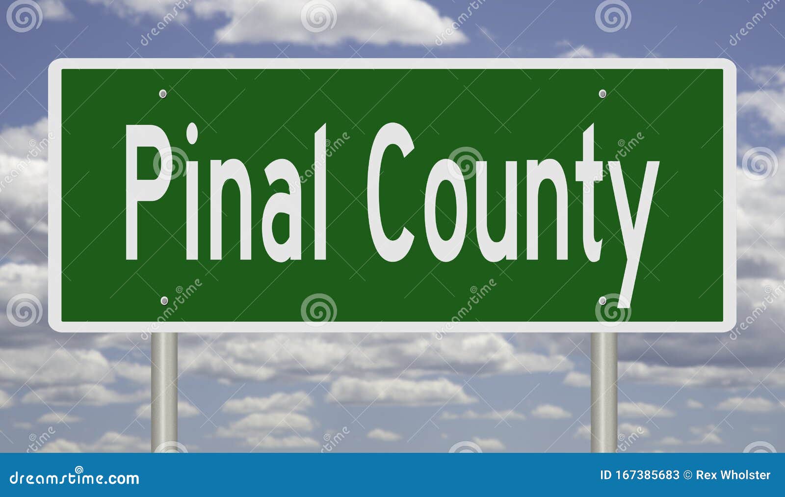 Road sign for Pinal County stock illustration. Illustration of states ...