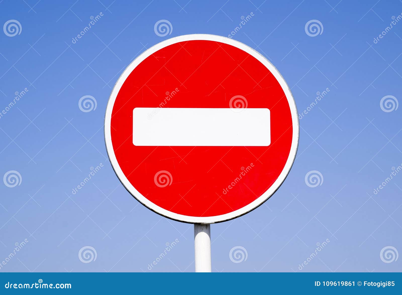 The Road Sign is Prohibited. Prohibition Sign Stock Image - Image of ...