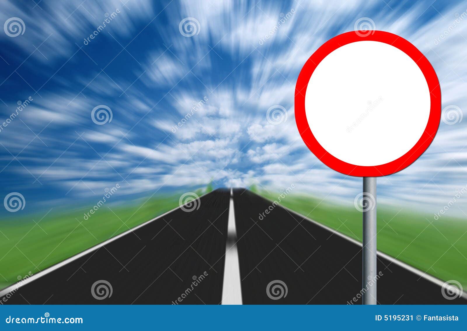 Road sign (put you text) stock illustration. Illustration of freeway ...