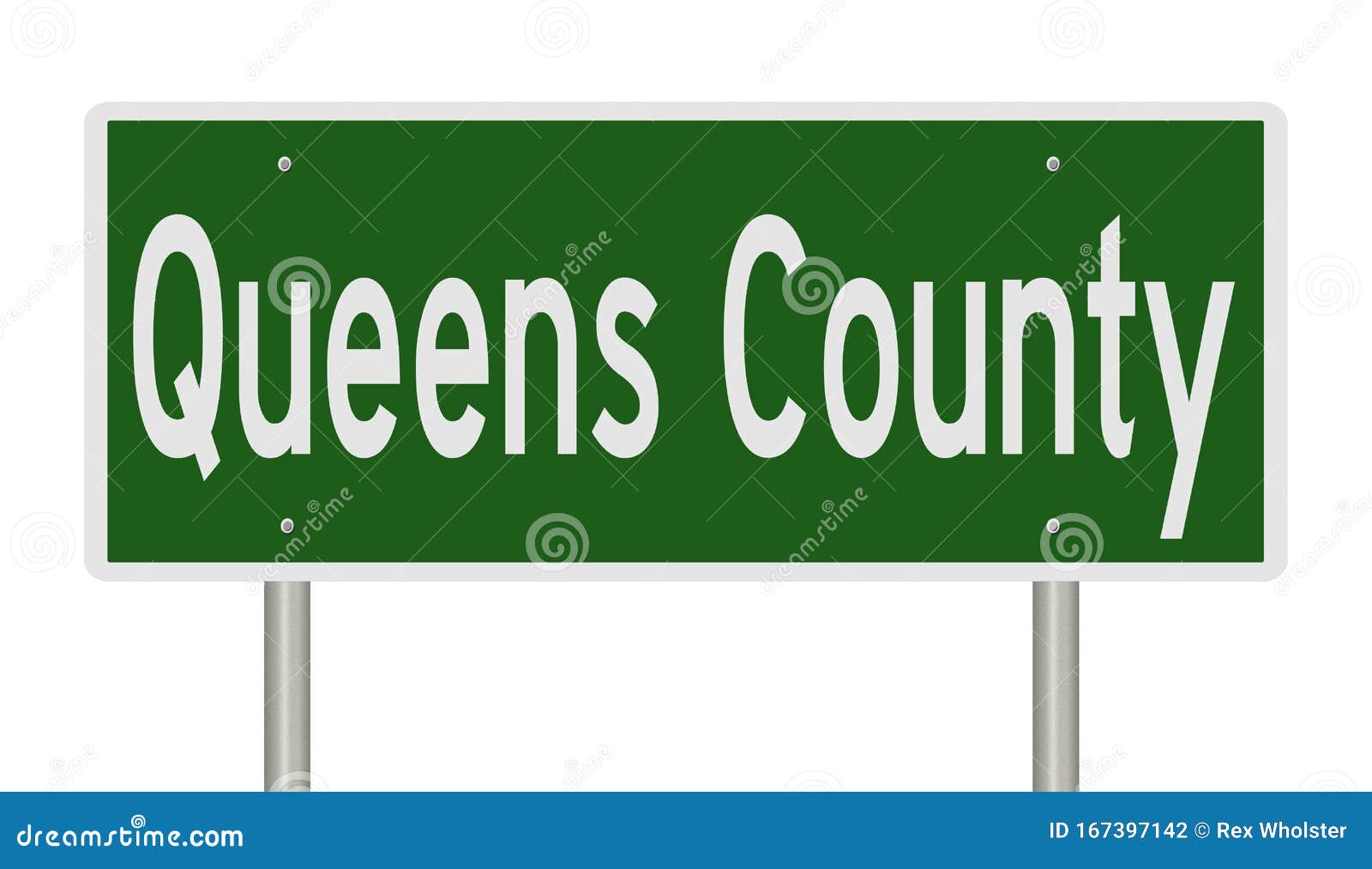Queens Green Road Sign. Stock Image | CartoonDealer.com #80052247
