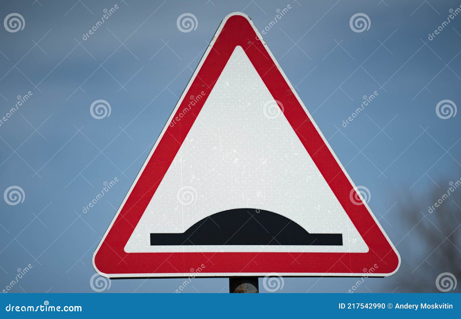 Road Sign for Roughness on the Road. Stock Photo - Image of caution ...