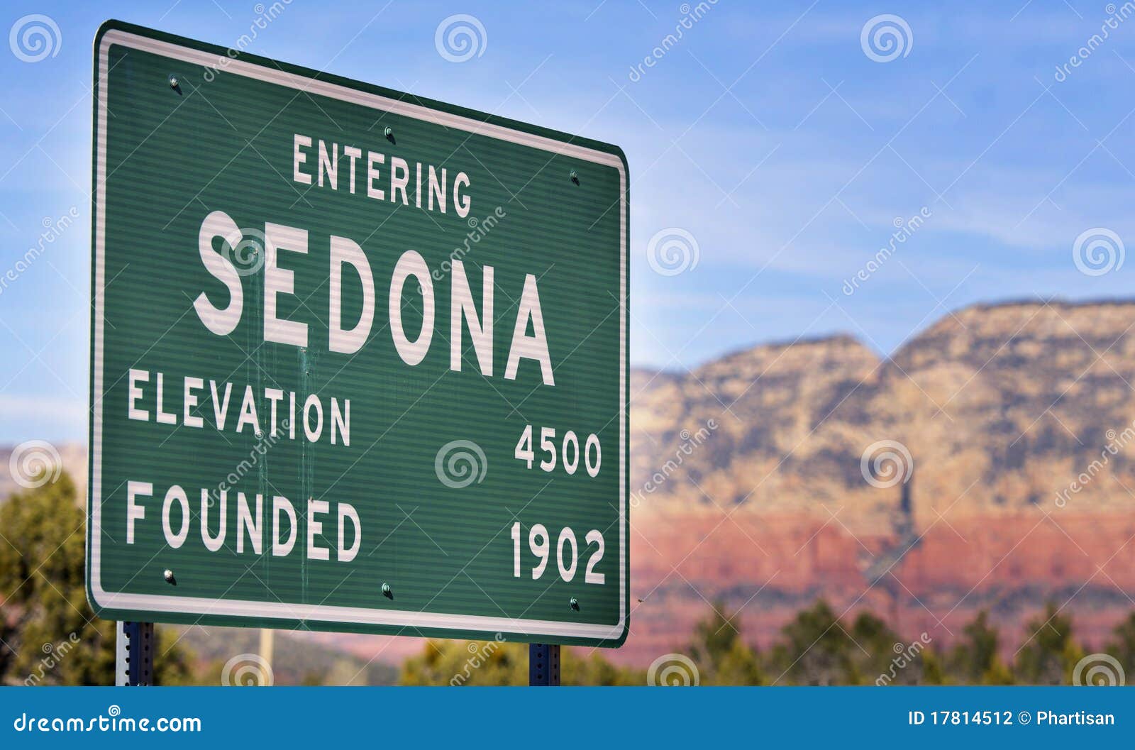 Road Sign for Sedona Arizona, Stock Photo - Image of backdrop, hiking ...