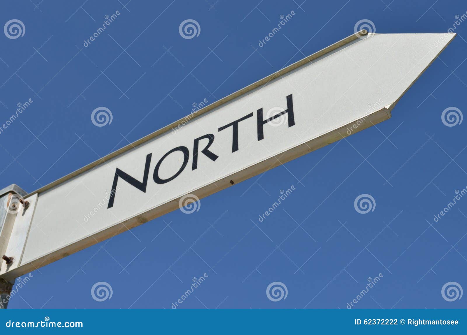 Road sign showing north stock photo. Image of snow, road - 62372222