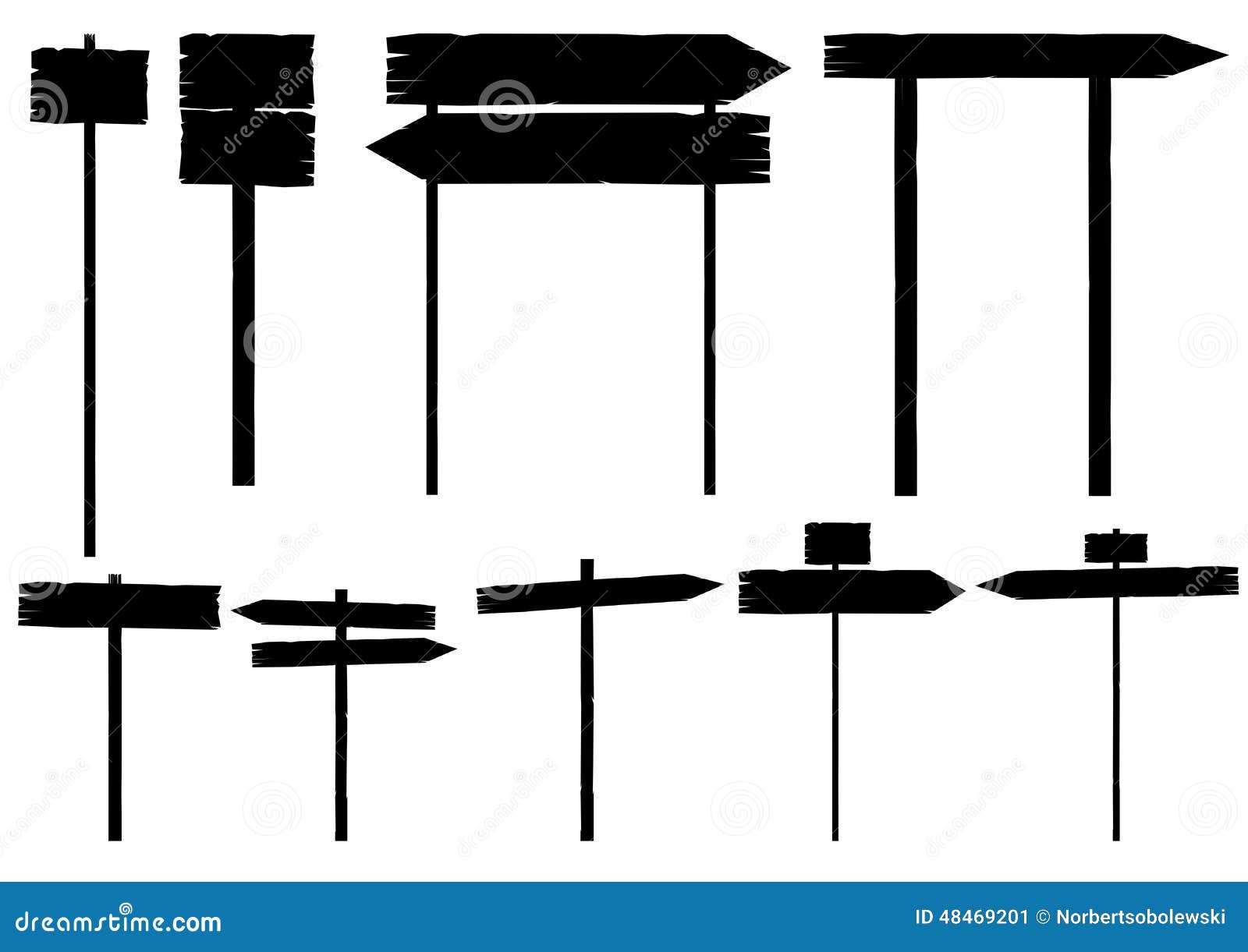 Road sign stock vector. Illustration of outdoor, column - 48469201