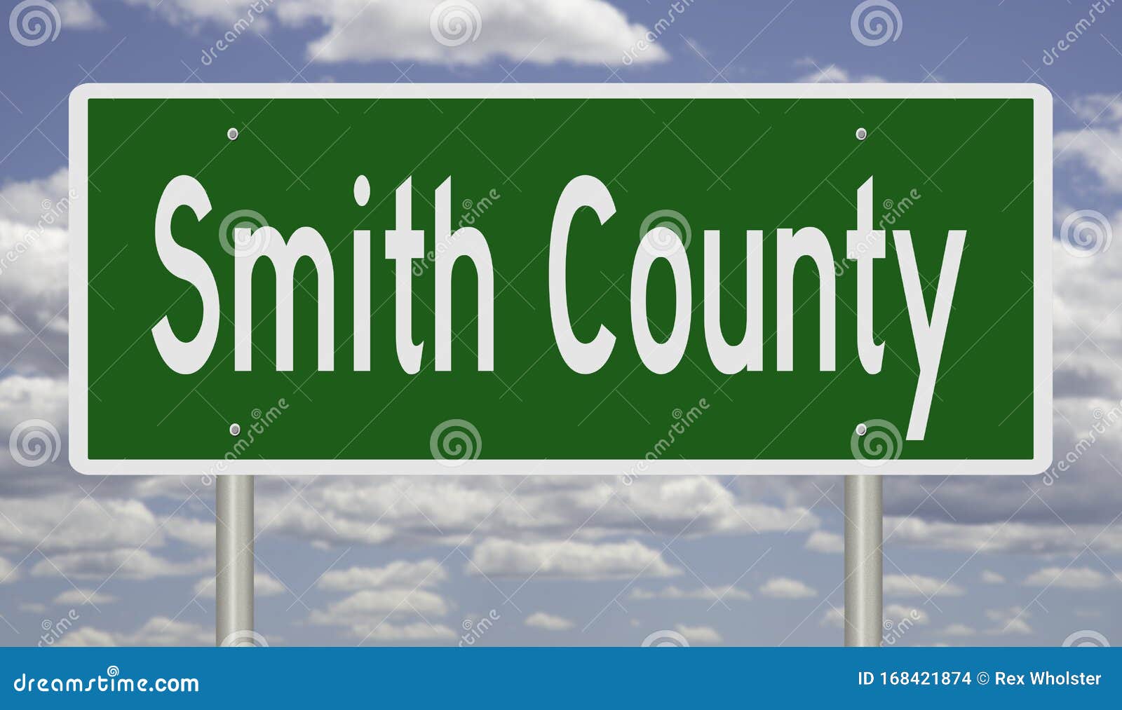 Road sign for Smith County stock photo. Image of freeway - 168421874