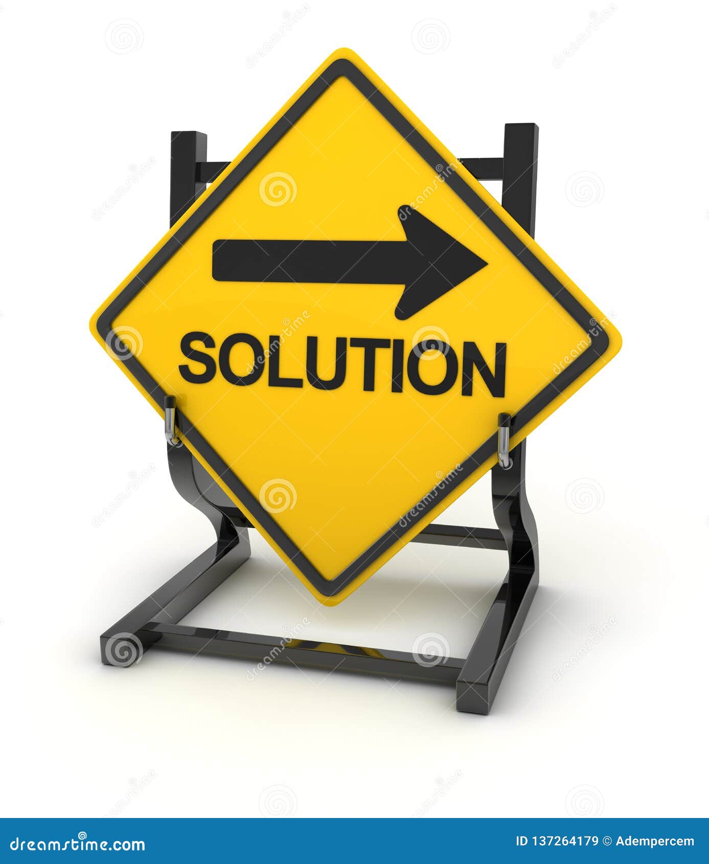 Road sign - solution stock illustration. Illustration of roadsign ...