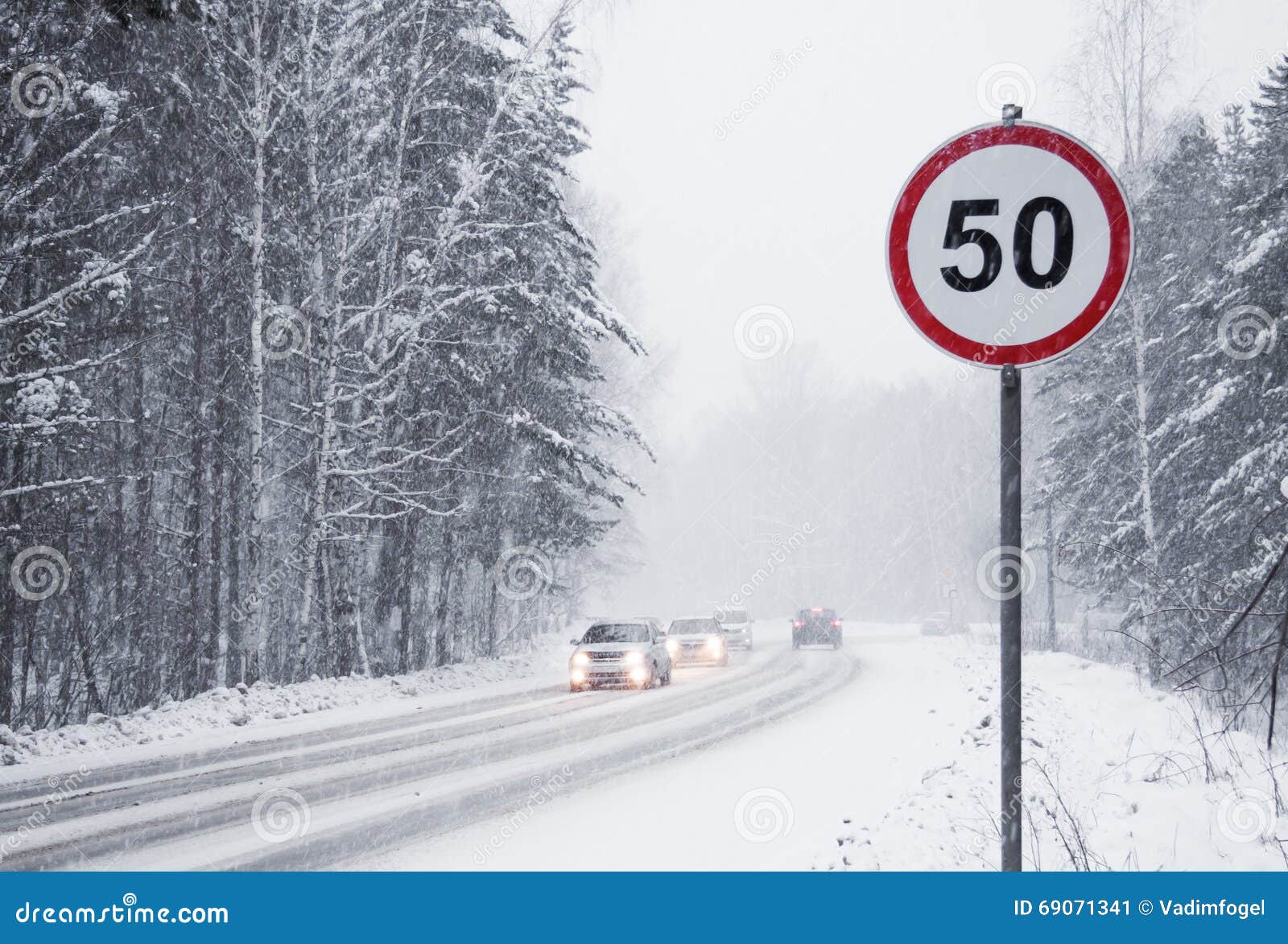 Road Sign Speed Limit 50 Km/h Stock Image - Image of signpost, safety ...