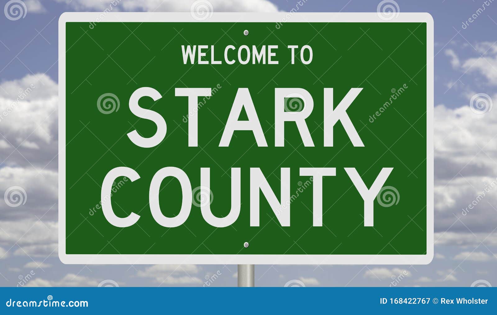 Road sign for Stark County stock illustration. Illustration of illinois ...