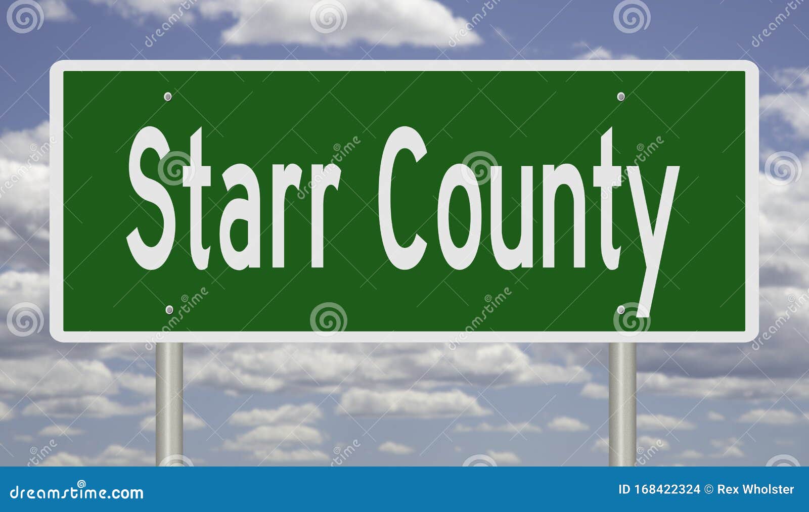 Road sign for Starr County stock illustration. Illustration of street ...