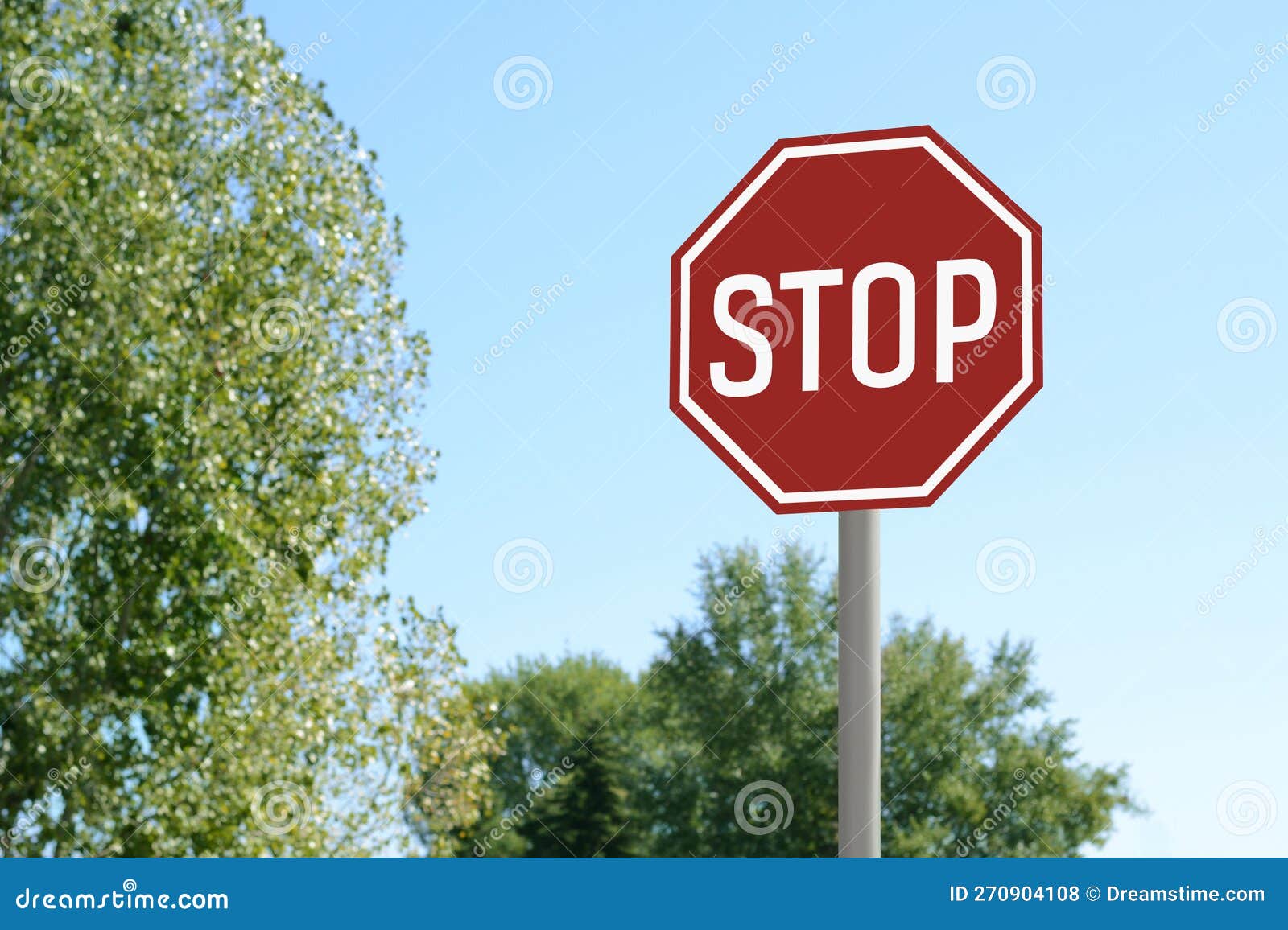 Road Sign Stop on City Street. Stock Photo - Image of driving ...