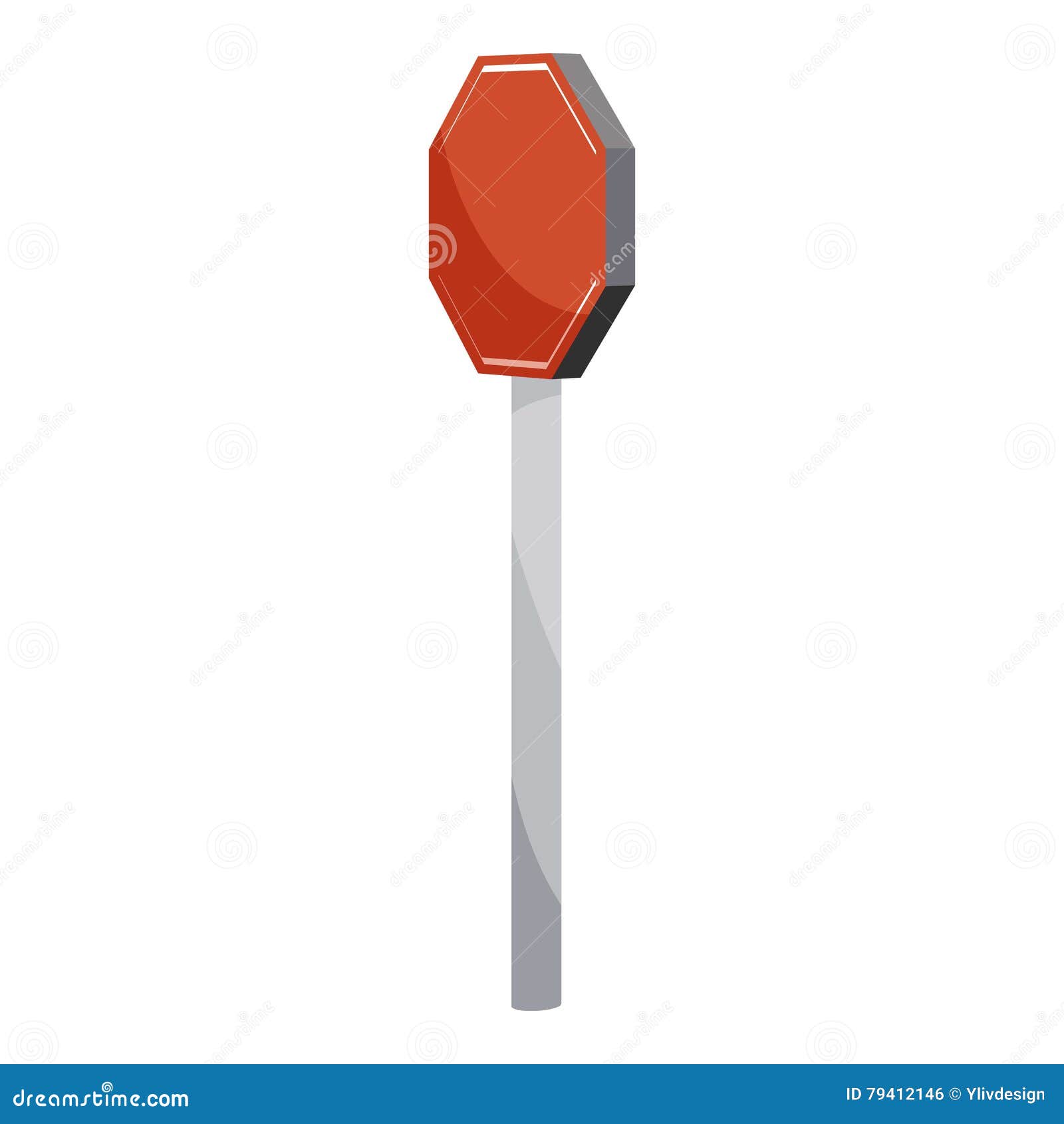 Road Sign Stop Icon, Cartoon Style Stock Vector - Illustration of ...